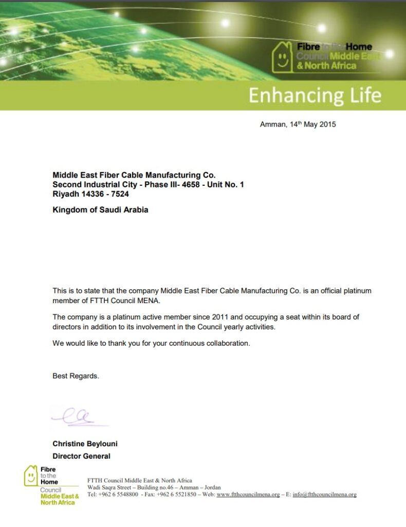 MEFC Certificates – MEFC